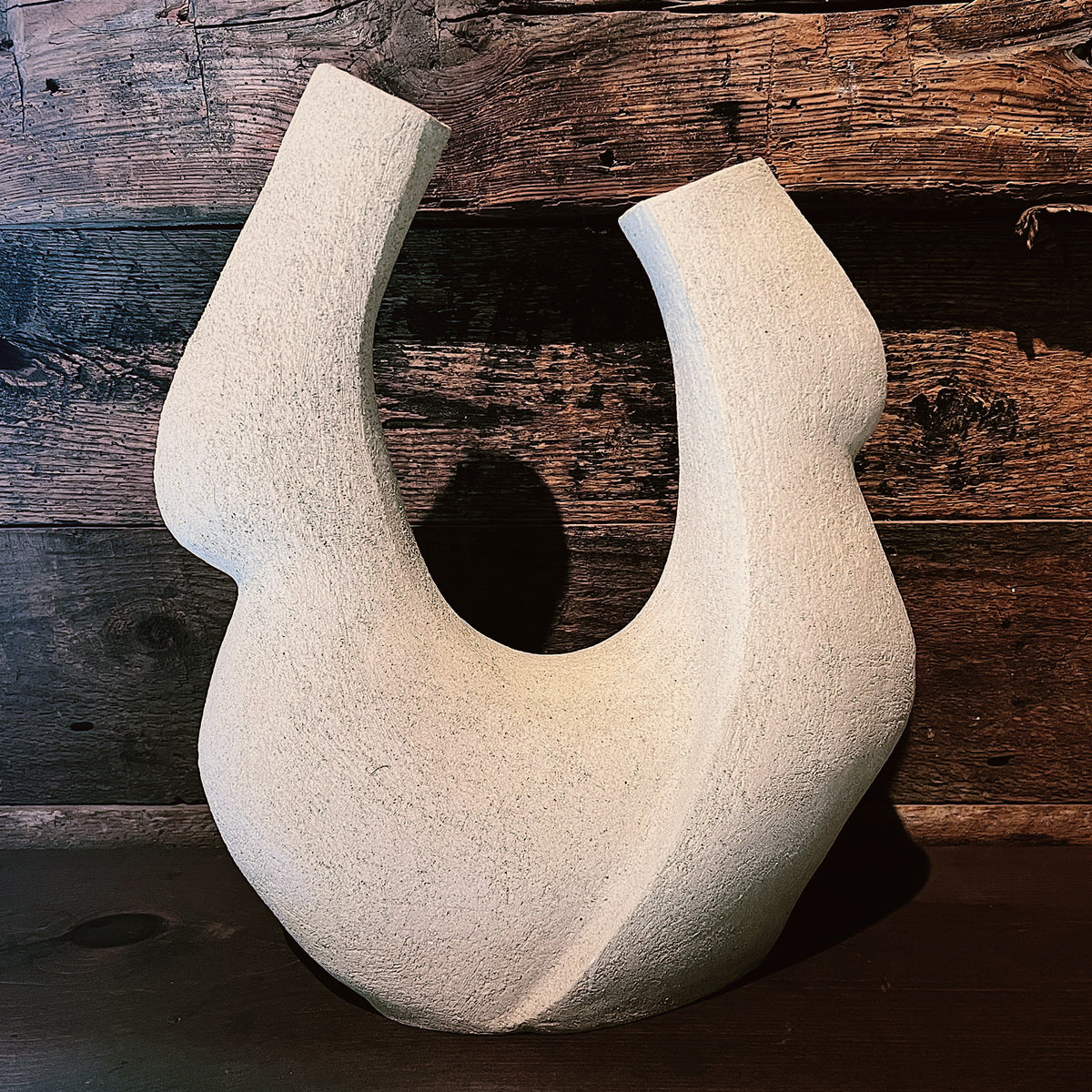 Hand Built White Clay Sculpture / No.000414 – Ravenwood Shop