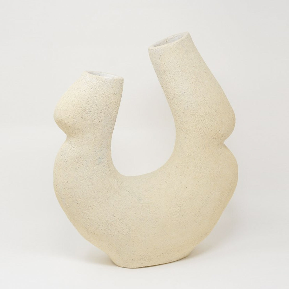 Hand Built White Clay Sculpture / No.000414 – Ravenwood Shop